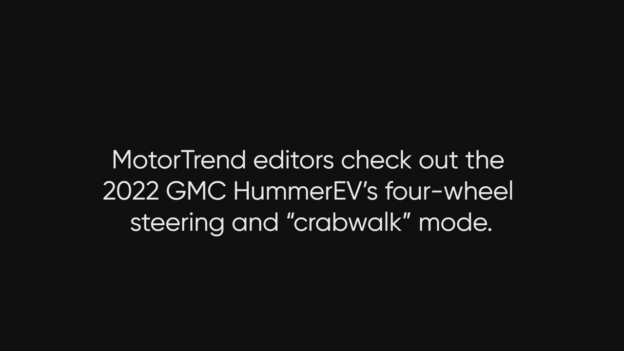 2022 GMC HUMMER EV Walks the Crab Walk