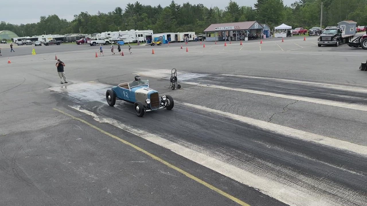 Flathead Engines Only: Vintage ’50s-Style Hot Rod Drag Racing in Maine